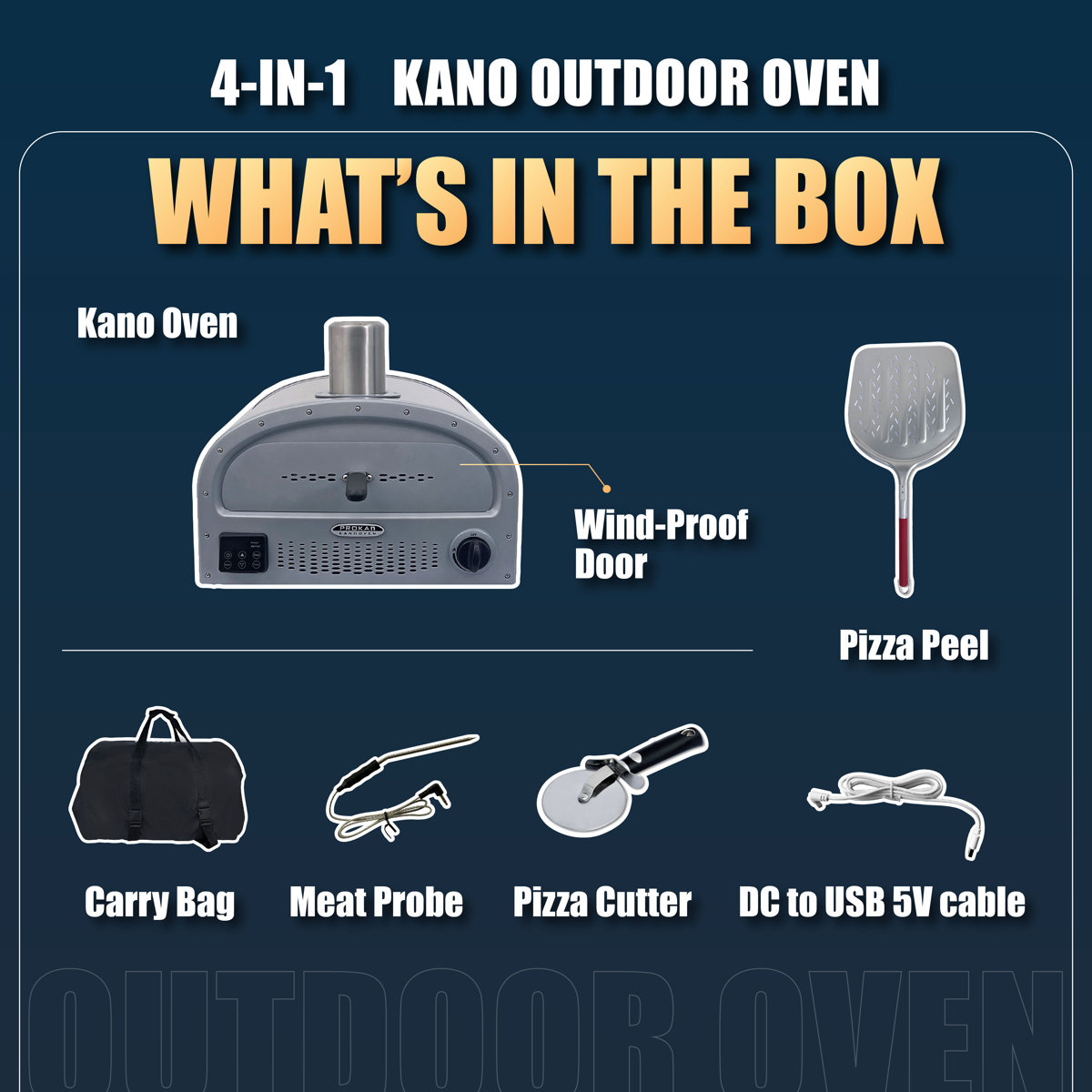 Prokan Kano 16 Inches 4-in-1 Outdoor Oven W/ Digital Temp Control & Reviews | Wayfair